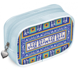 Blue and Gold Pouch Purse – BollyDoll