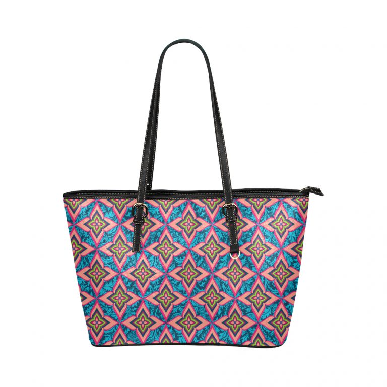 Floral Damask Leather Tote Bag – BollyDoll