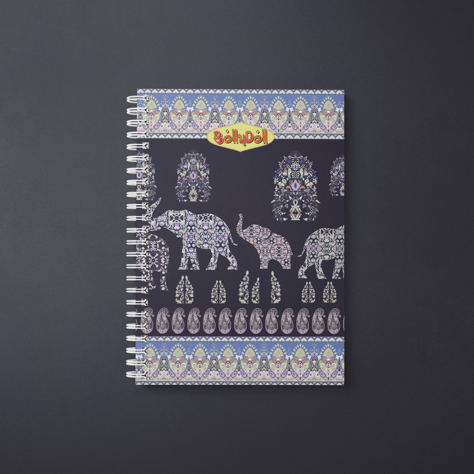 Paisley Elephant Notebook – BollyDoll